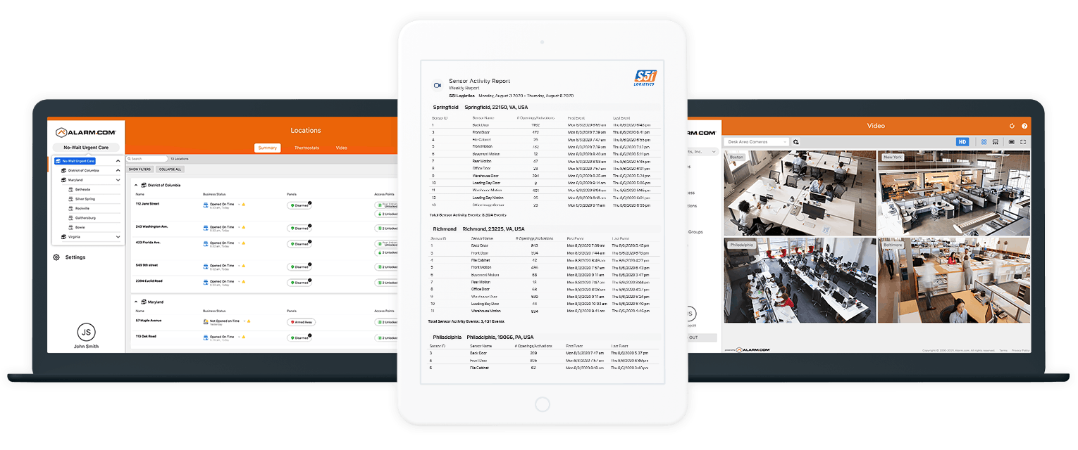 Multi-location | Enterprise Dashboard from Desert Alarm Inc.